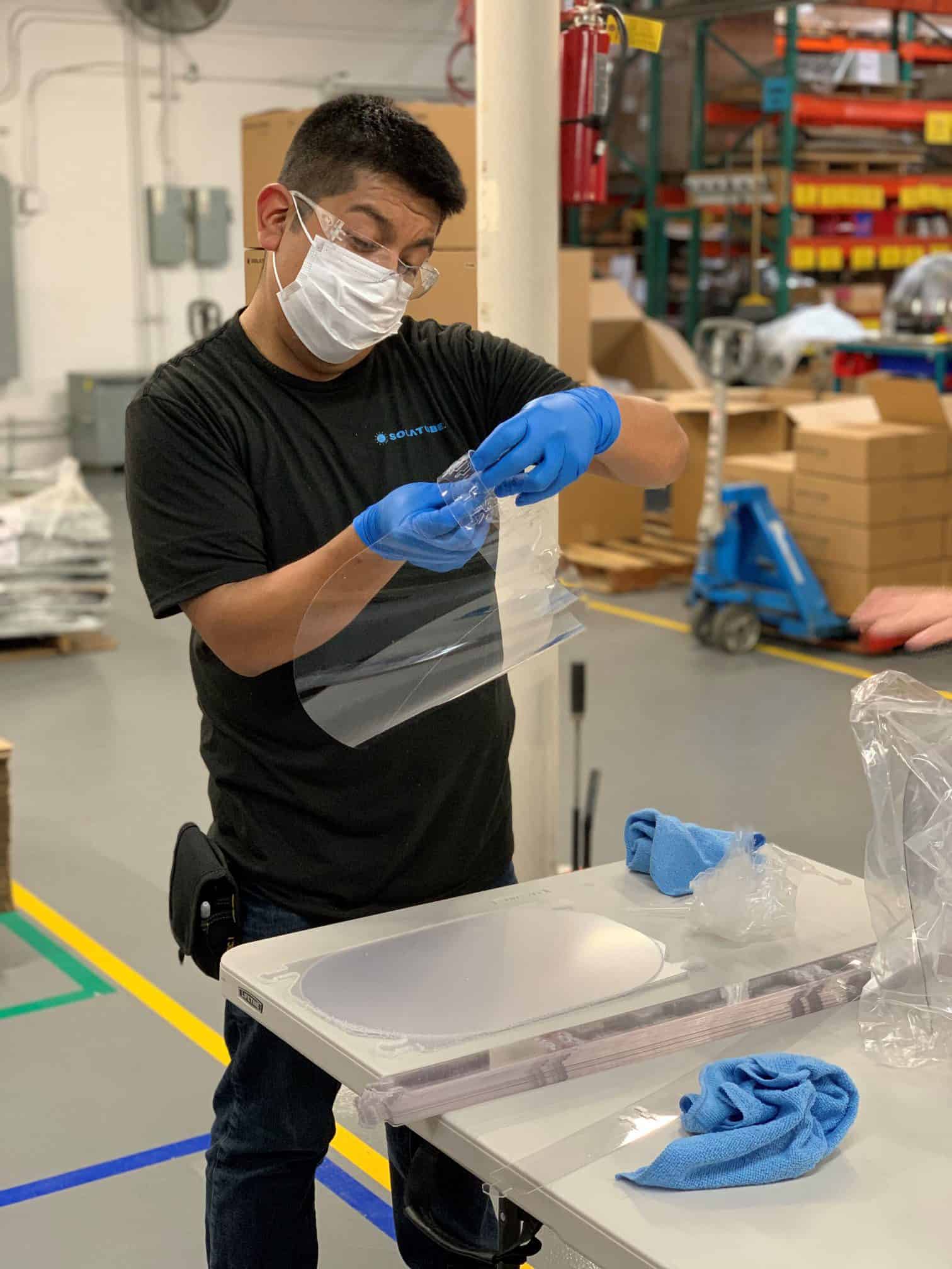 Solatube Face Shields - Doing Our Part During a Pandemic