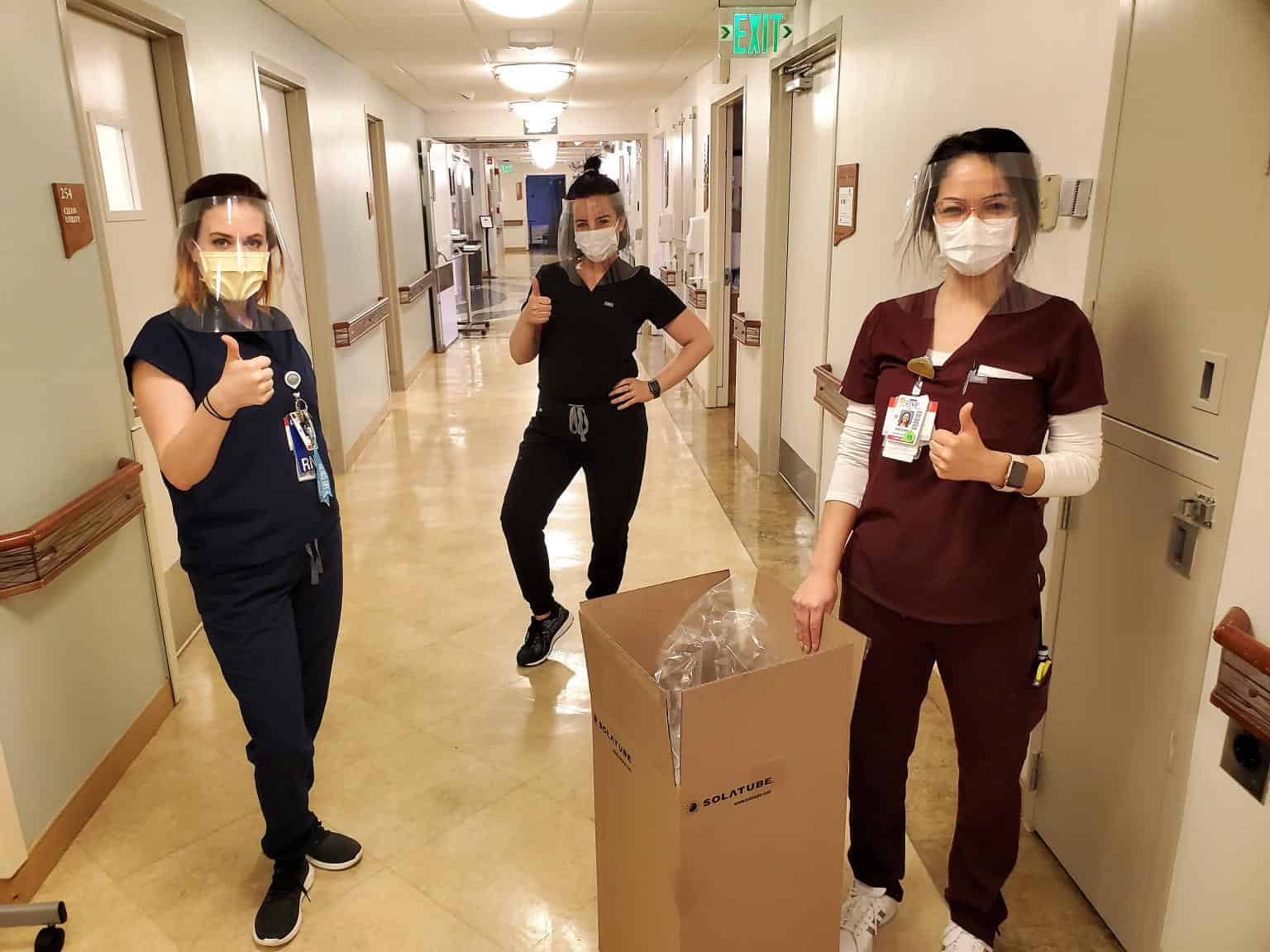 Solatube Face Shields - Doing Our Part During a Pandemic